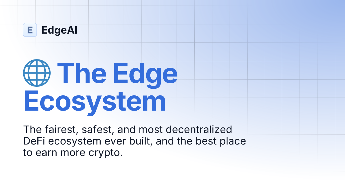 🌐 The Edge Ecosystem | EdgeAI